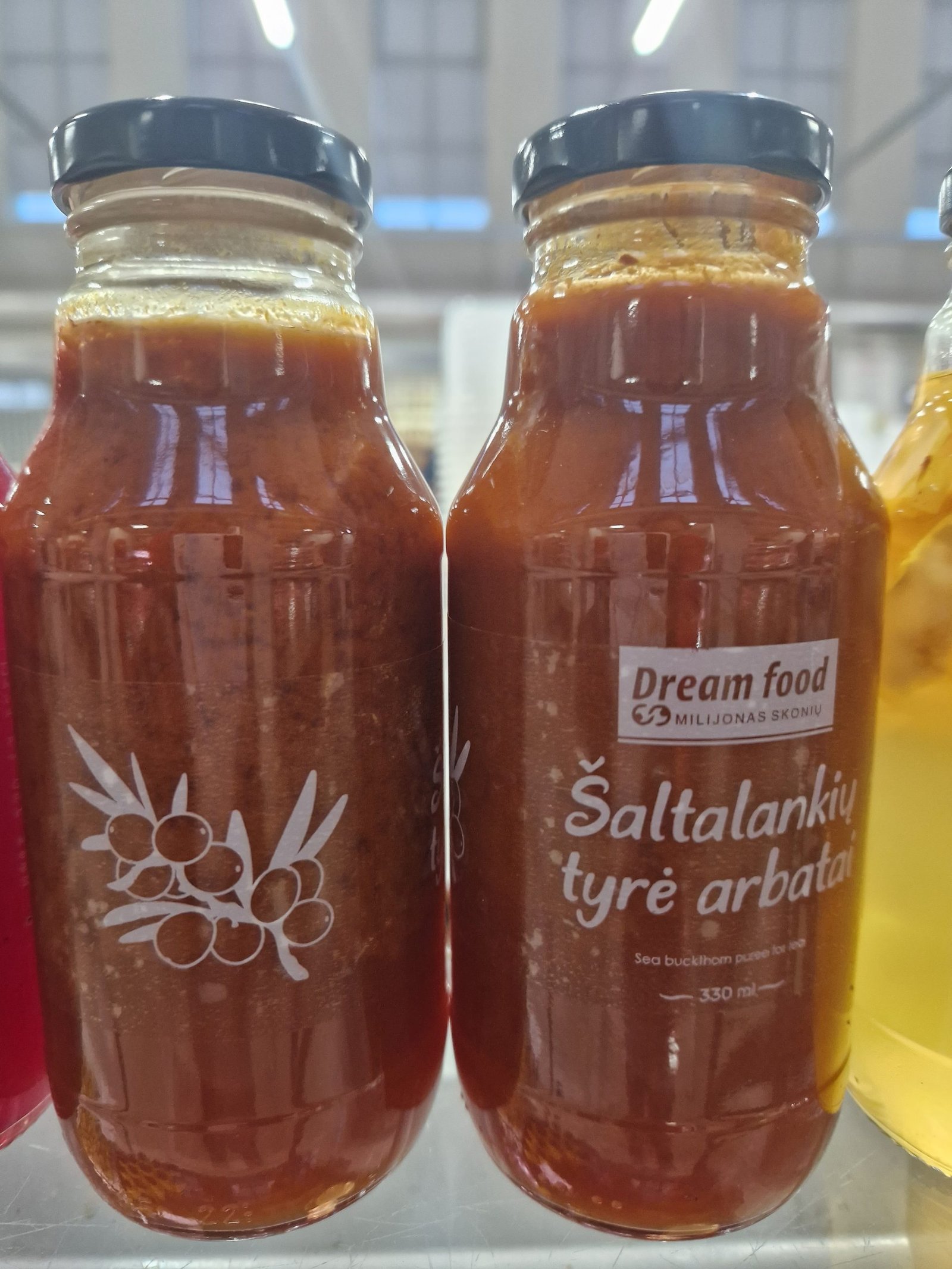 Šaltalankių tyrė arbatai (330ml) – Dreamfood.lt